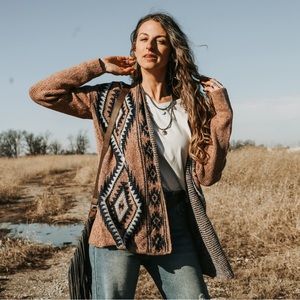 Sweaters | New Aztec Patterned Western Boho Cardigan Sweater | Poshmark